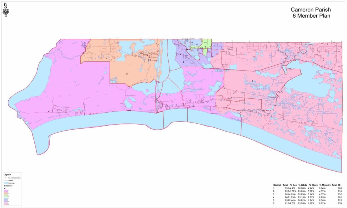 Redistricting Maps - Cameron Parish Police Jury