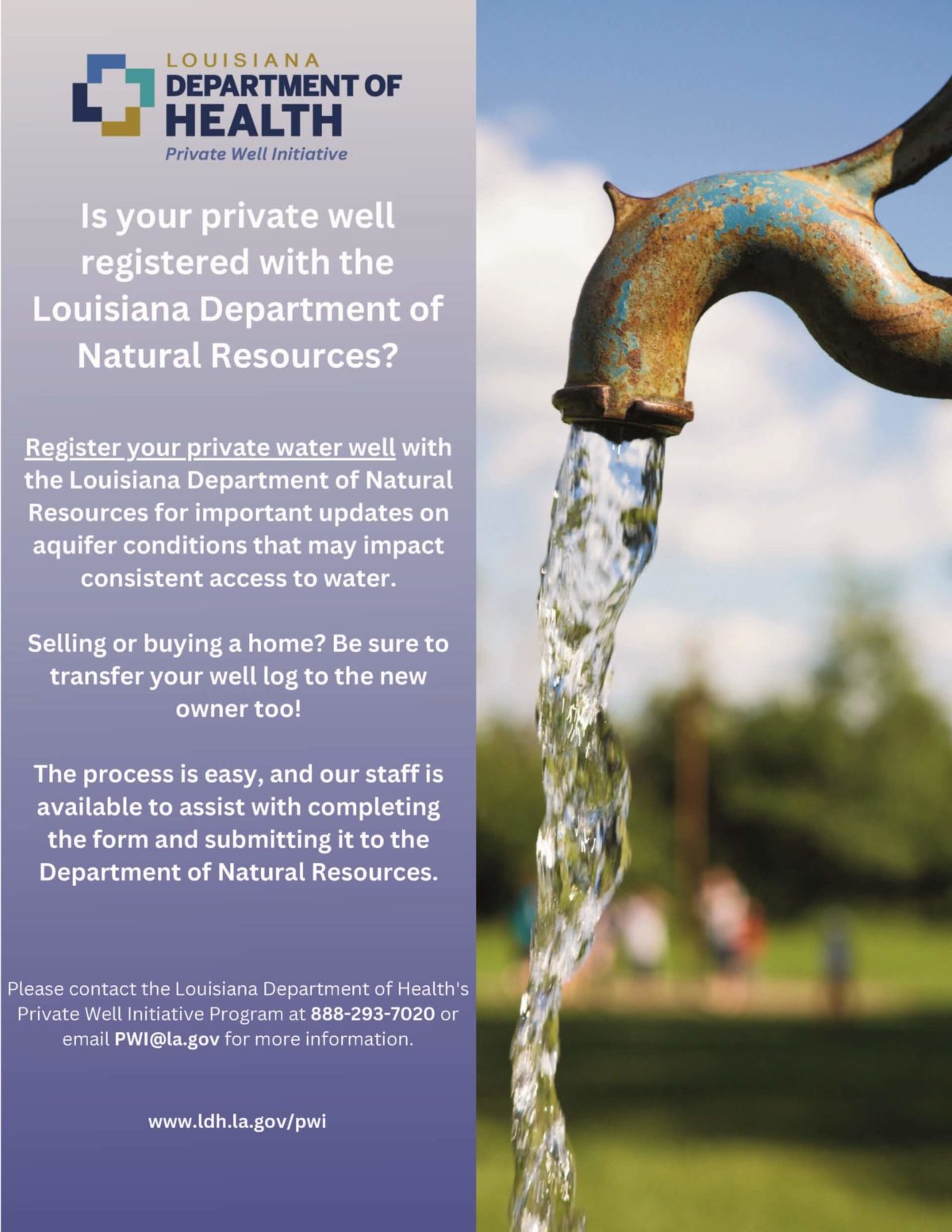 Is your private well registered with the Louisiana Department of ...